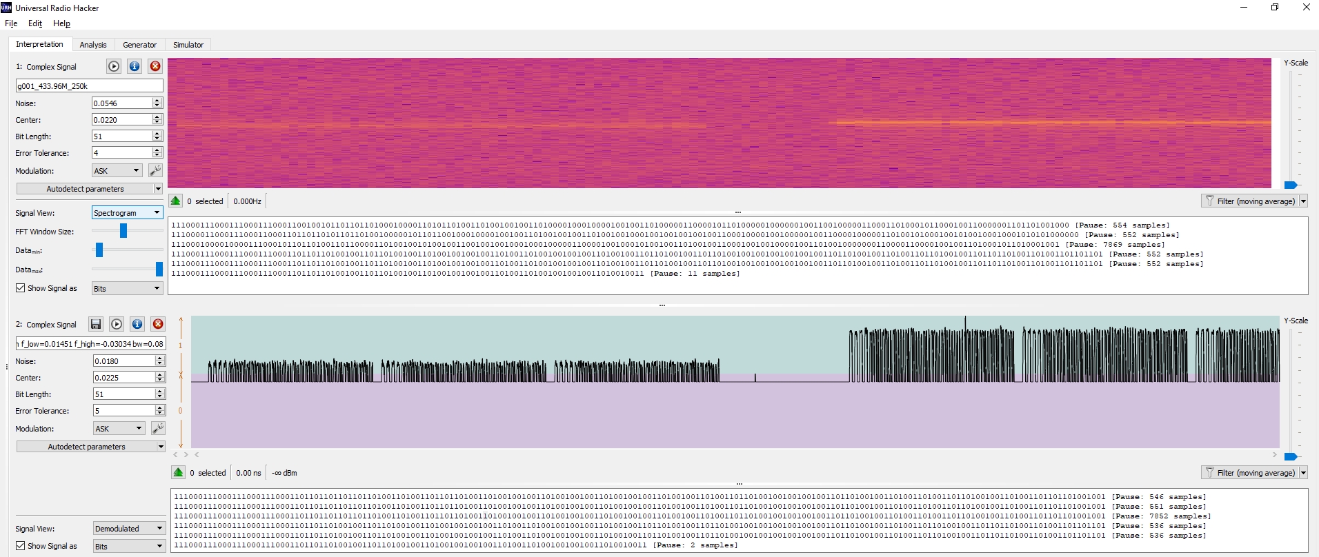 Manually Decoding ASK PWM Signals from rtl_433 Signal I/Q Sample Files using Universal Radio ...