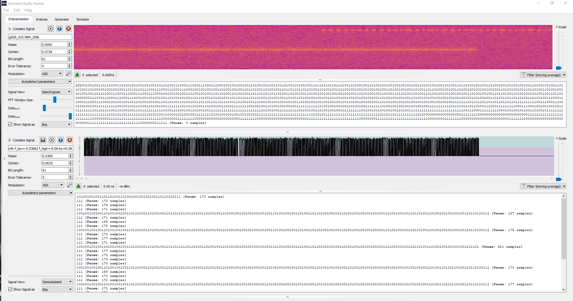 Manually Decoding ASK PWM Signals from rtl_433 Signal I/Q Sample Files using Universal Radio ...